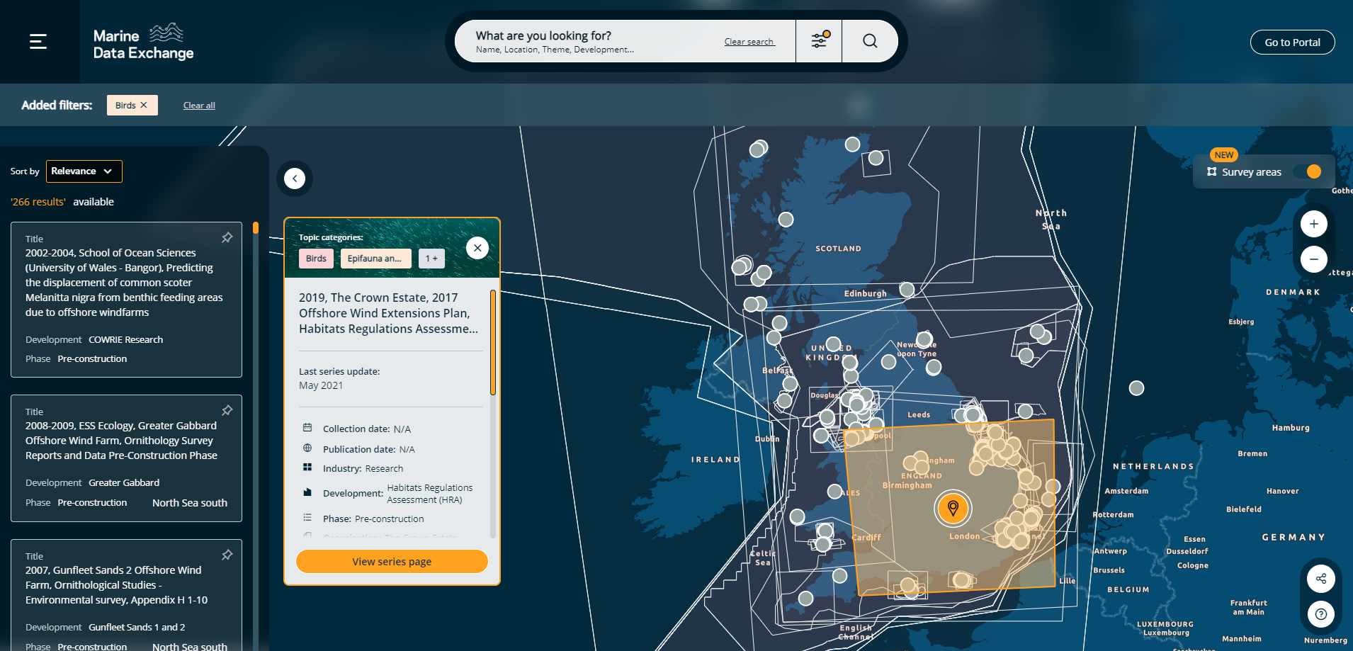 Marine Data Exchange - Search Results